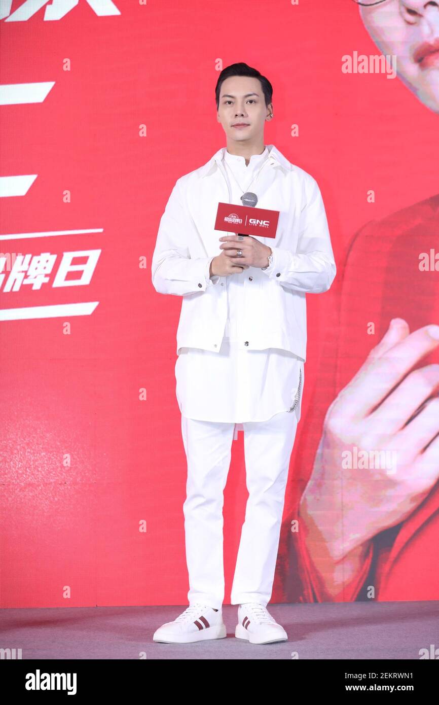 Hong Kong singer, dancer and actor William Chan attends a commercial ...