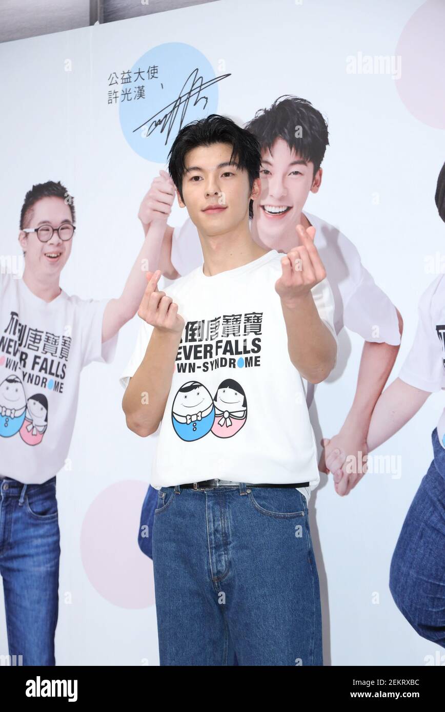 Taiwanese actor and model Greg Hsu or Greg han attends a charity event ...