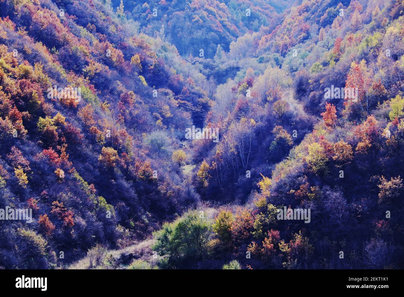 HebeiÃ¯Â¼Å’CHINA-Autumn scenery in the mountains of Sitaizui Township ...