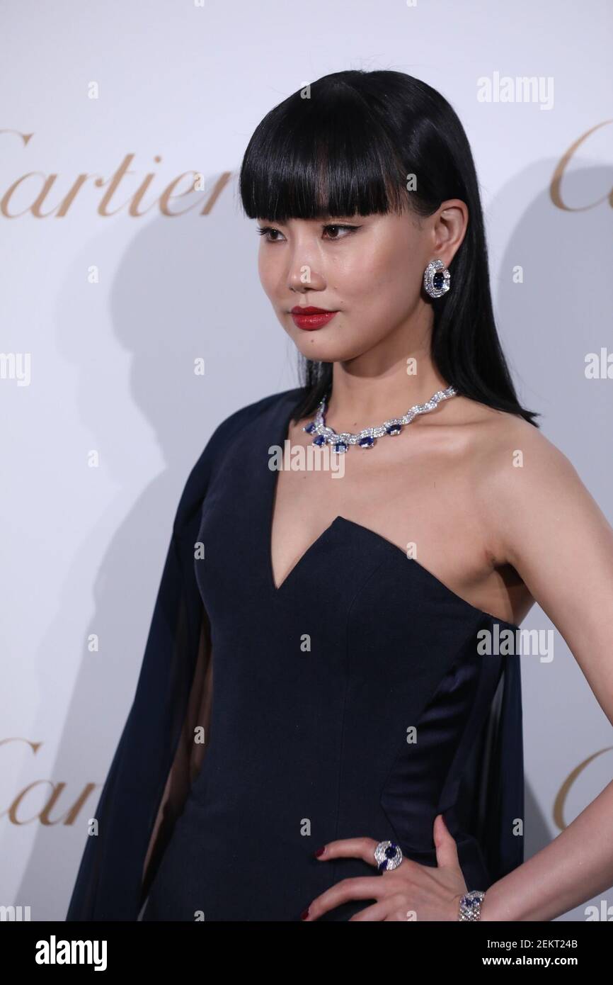 Chinese actress and singer Huang Ling attends Cartier commercial event ...