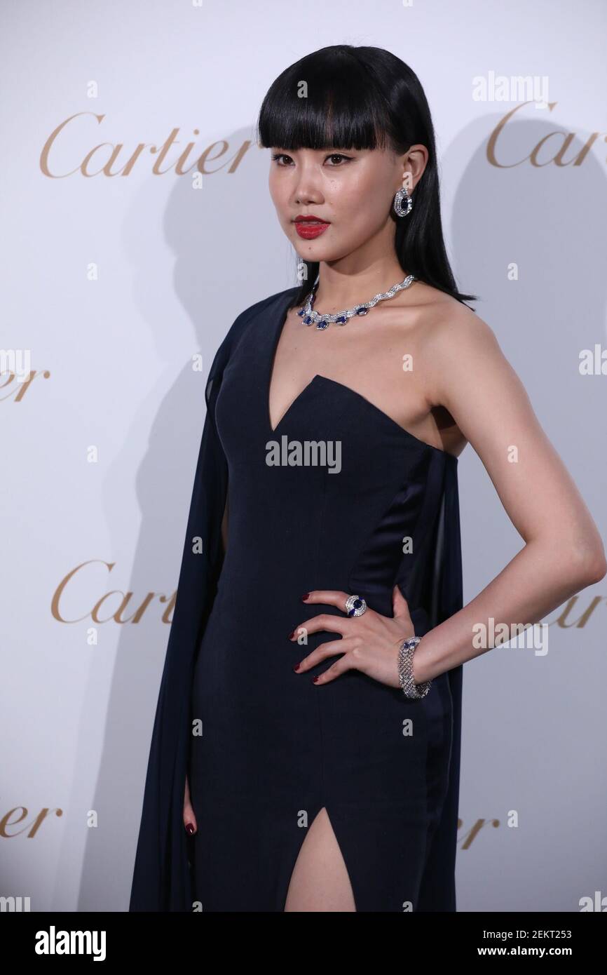 Chinese actress and singer Huang Ling attends Cartier commercial event in Shanghai, China, 16 ...