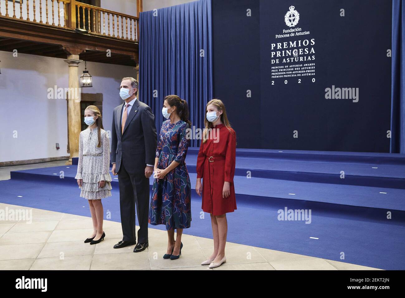 16-10-2020 Awards Queen Letizia and Princess Leonor and Princess Sofia ...