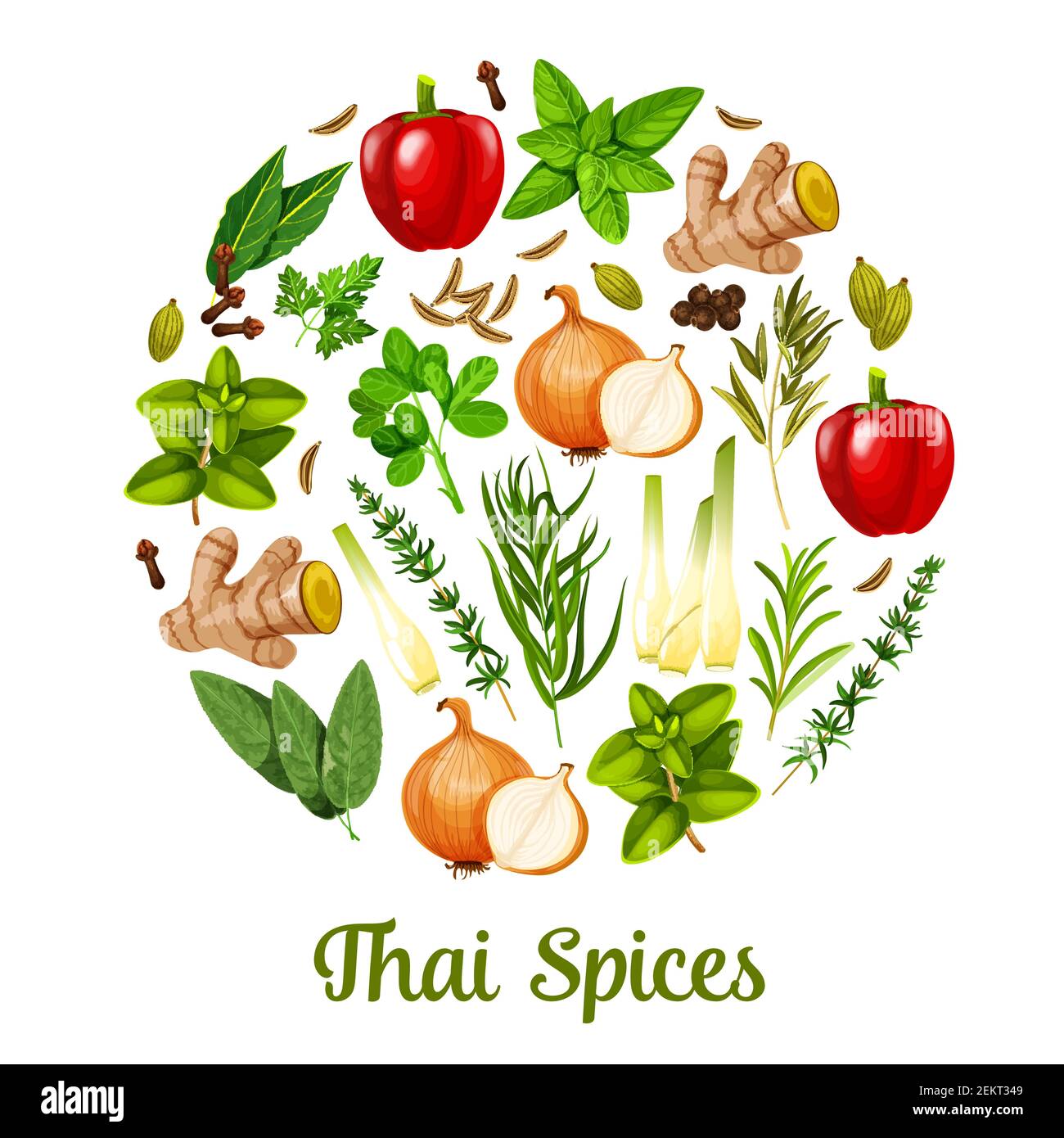 Thai paprika Stock Vector Images - Alamy