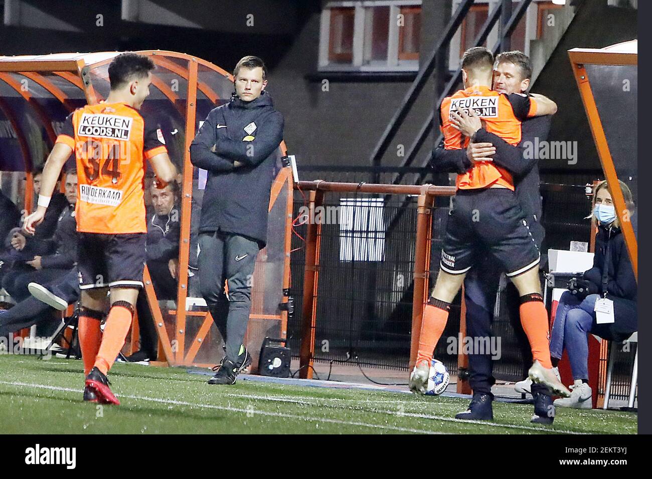 VOLENDAM - 16-10-2020, Kras Stadium. Dutch football, keukenkampioen ...
