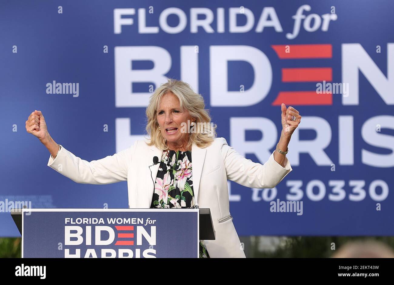 Jill Biden, wife of Democratic presidential nominee Joe Biden, speaks ...