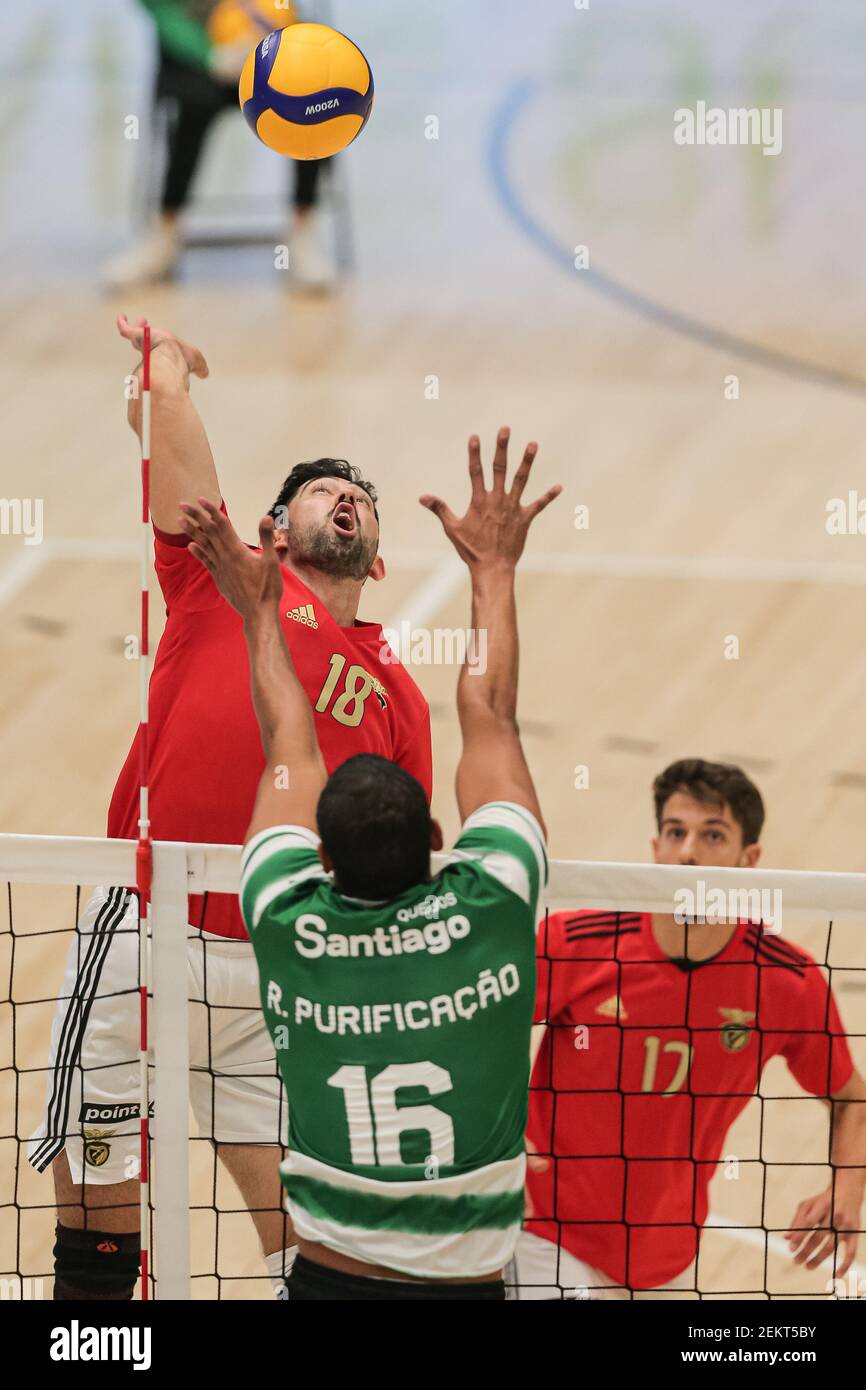 Lisbon, 10/17/2020 - Sporting Clube de Portugal hosted this afternoon at PavilhÃ£o JoÃ£o Rocha ...