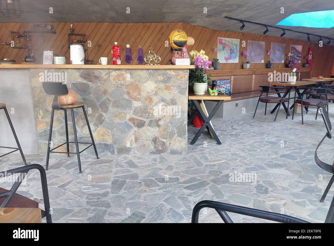 The interior view of the Stone Nest Amphitheatre in Weihai city, east ...