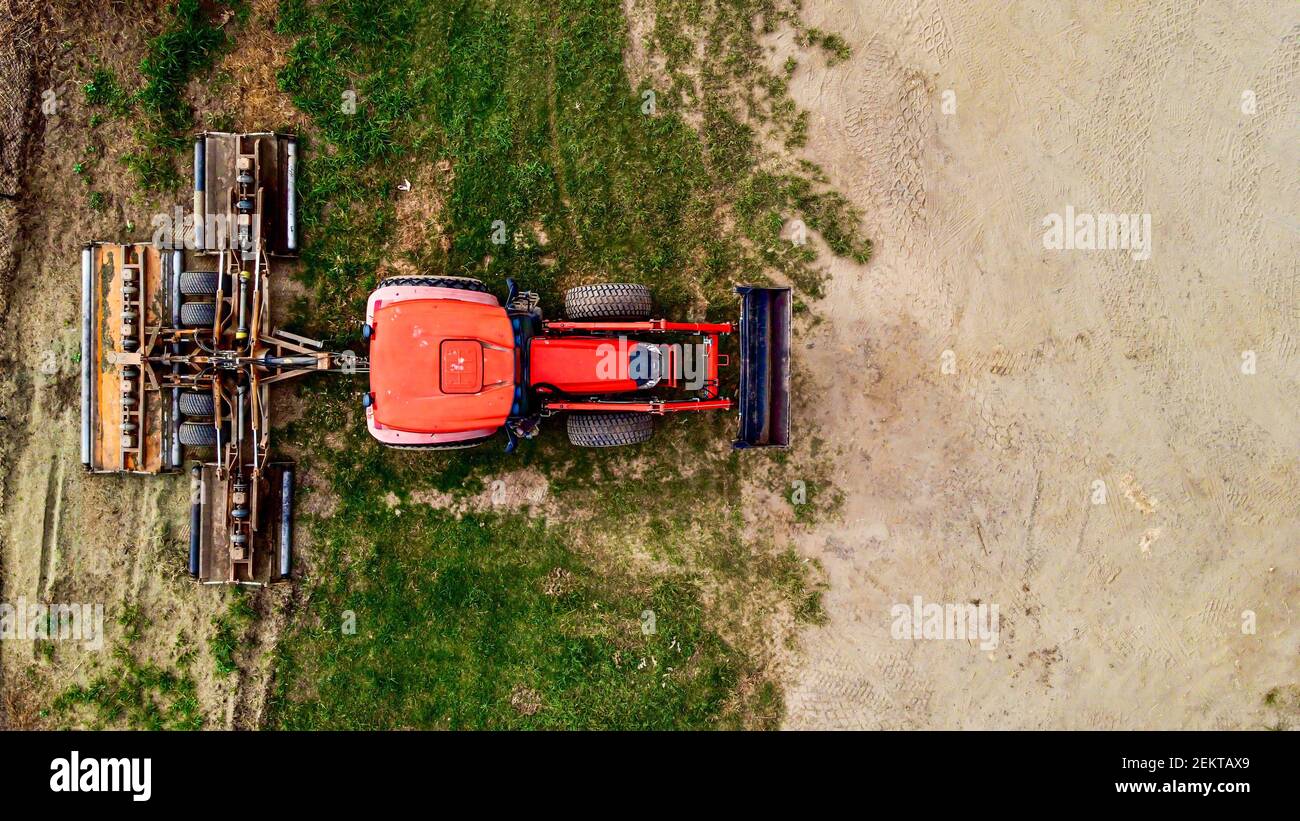 Outback Tractor Aerial Stock Photo - Alamy