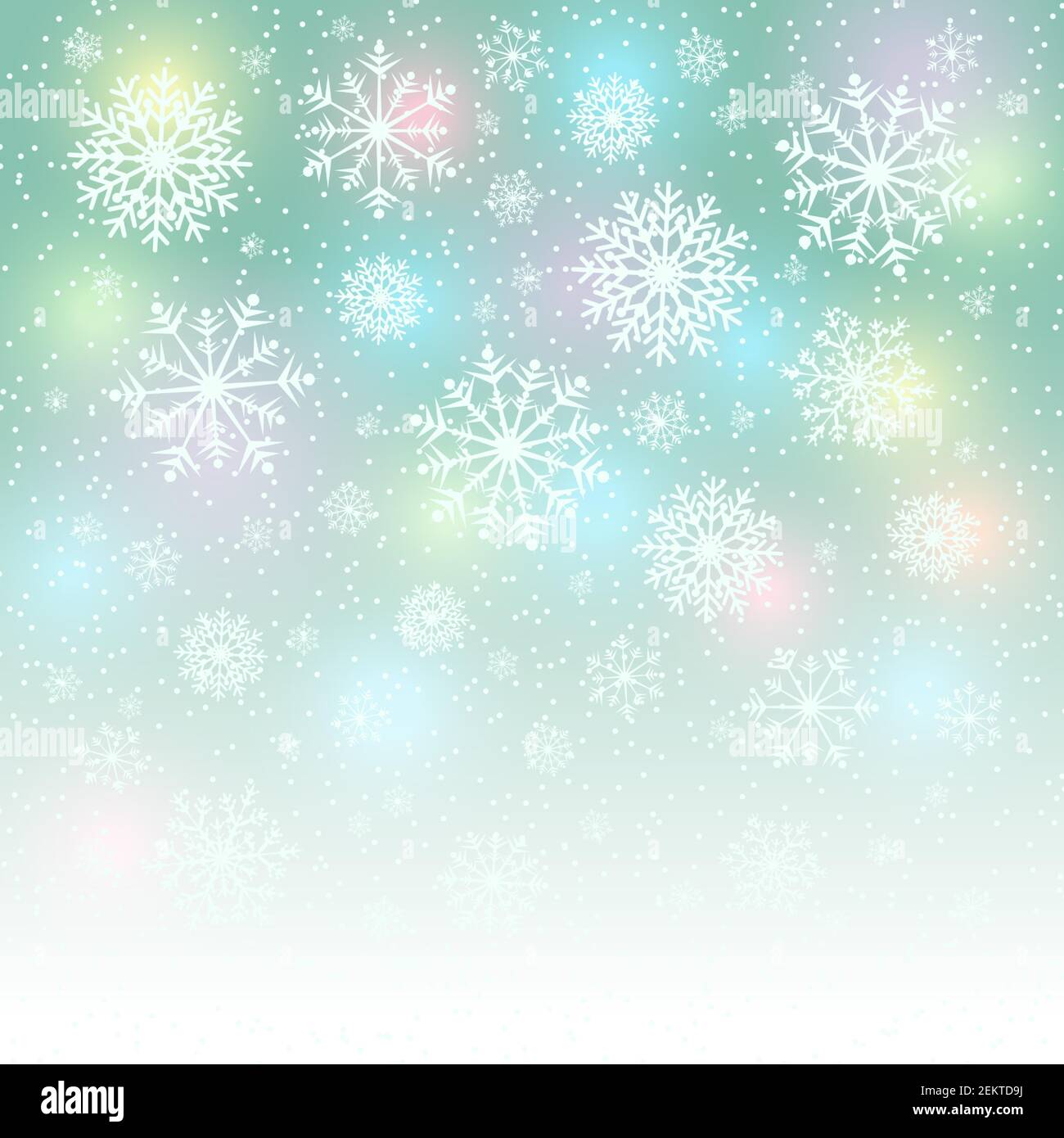 Christmas snowflakes on colorful background. Vector illustration Stock ...
