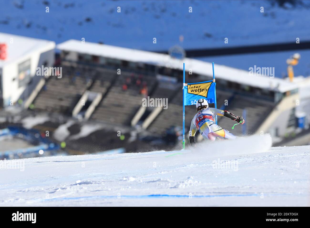 SOELDEN, AUSTRIA. OCTOBER 18 2020: 1st Men's Giant Slalom as part of ...