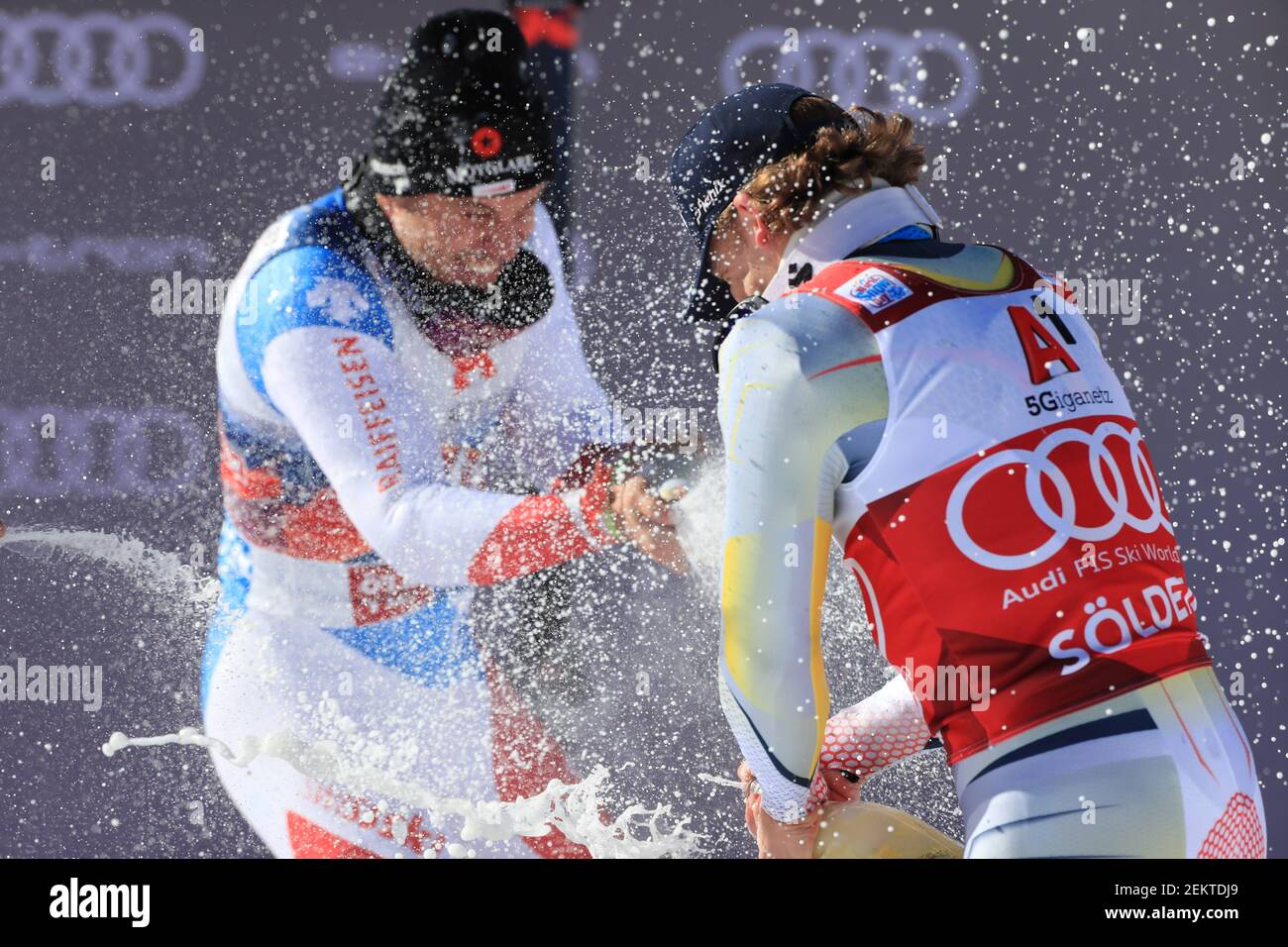 SOELDEN, AUSTRIA. OCTOBER 18 2020: 1st Men's Giant Slalom as part of ...
