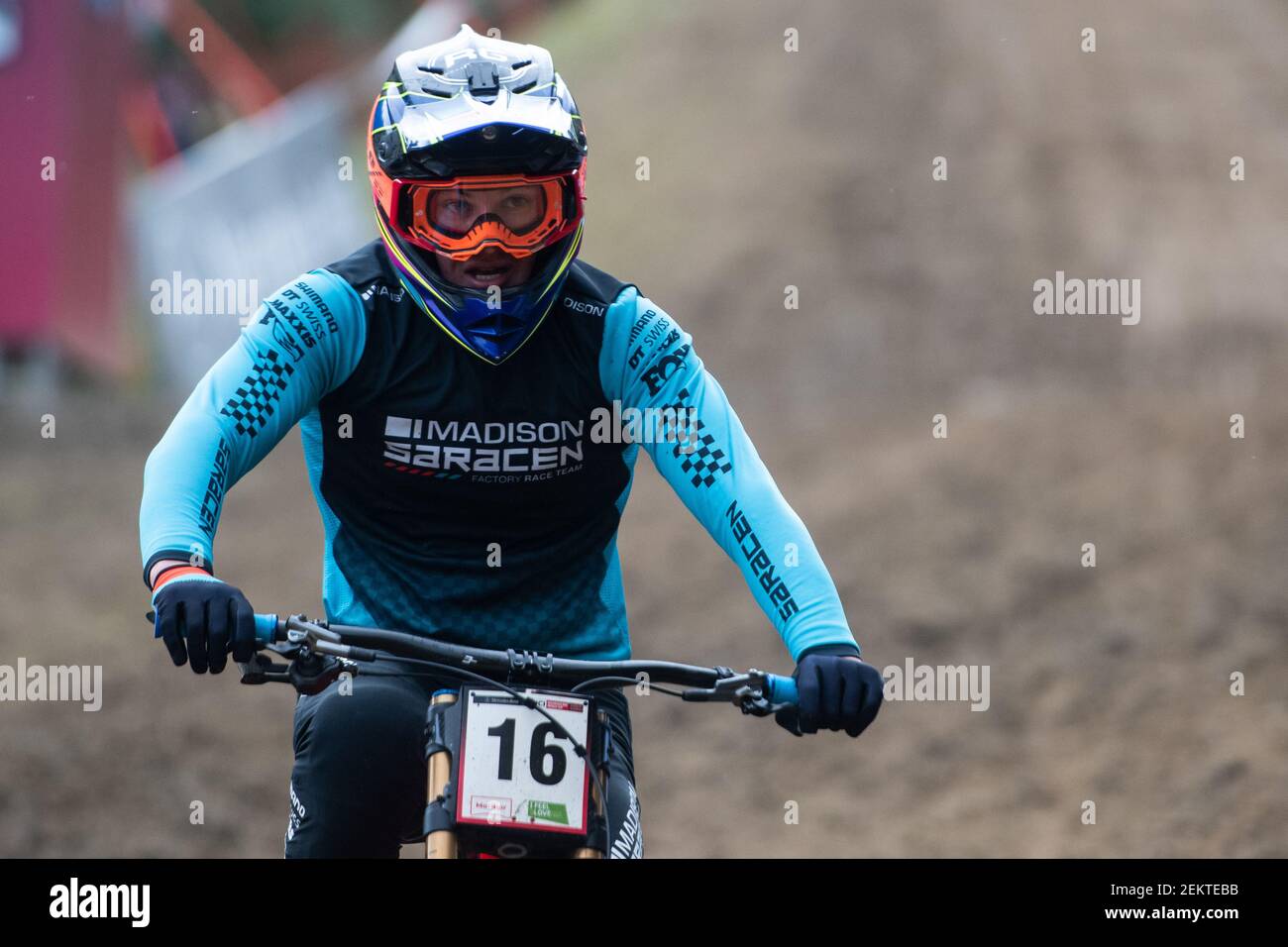 Matt Walker of Great Britain is seen in action during the UCI Mountain ...
