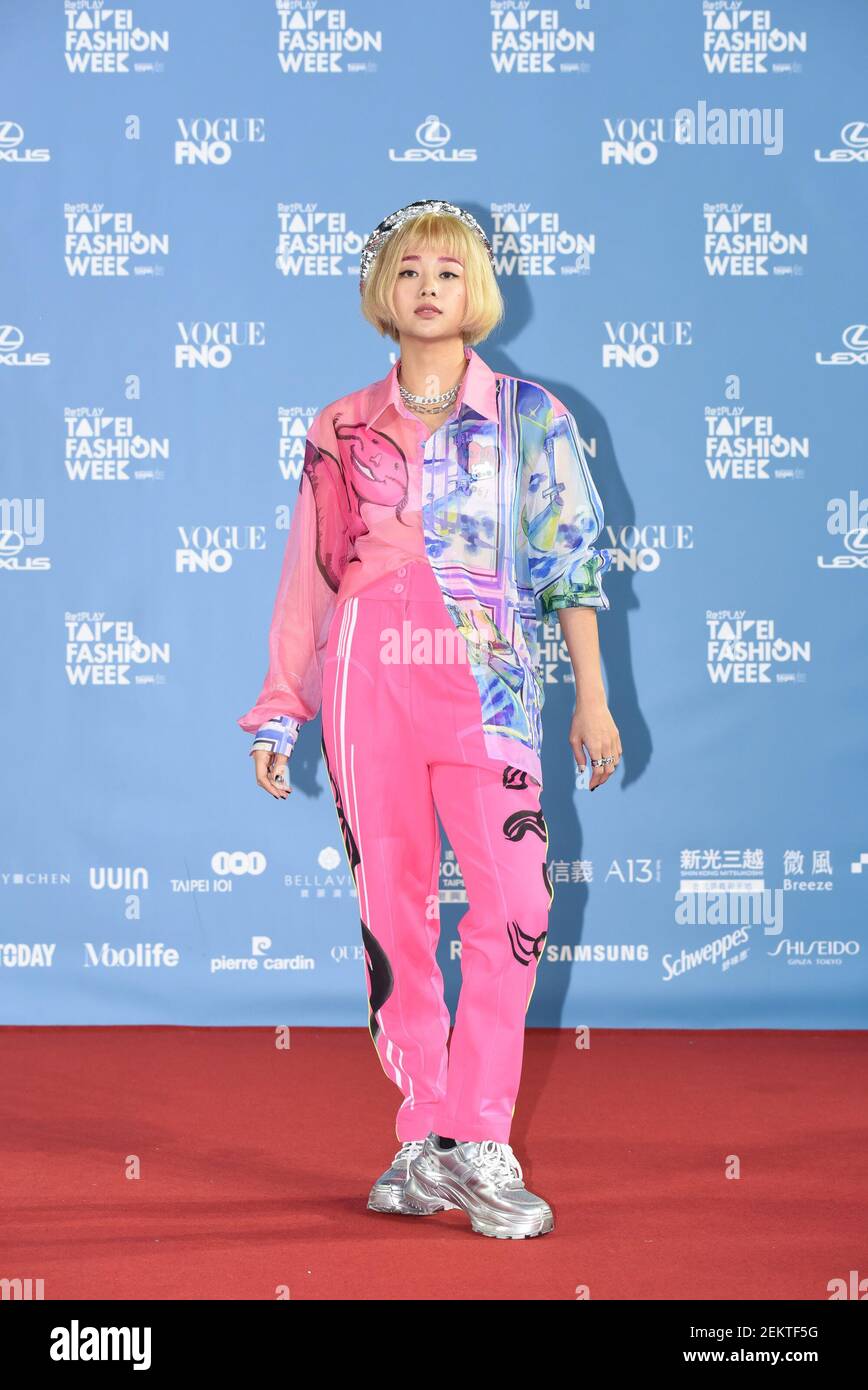 Taiwanese singer and actress Emma Wu or Gui Gui attends a fashion event ...