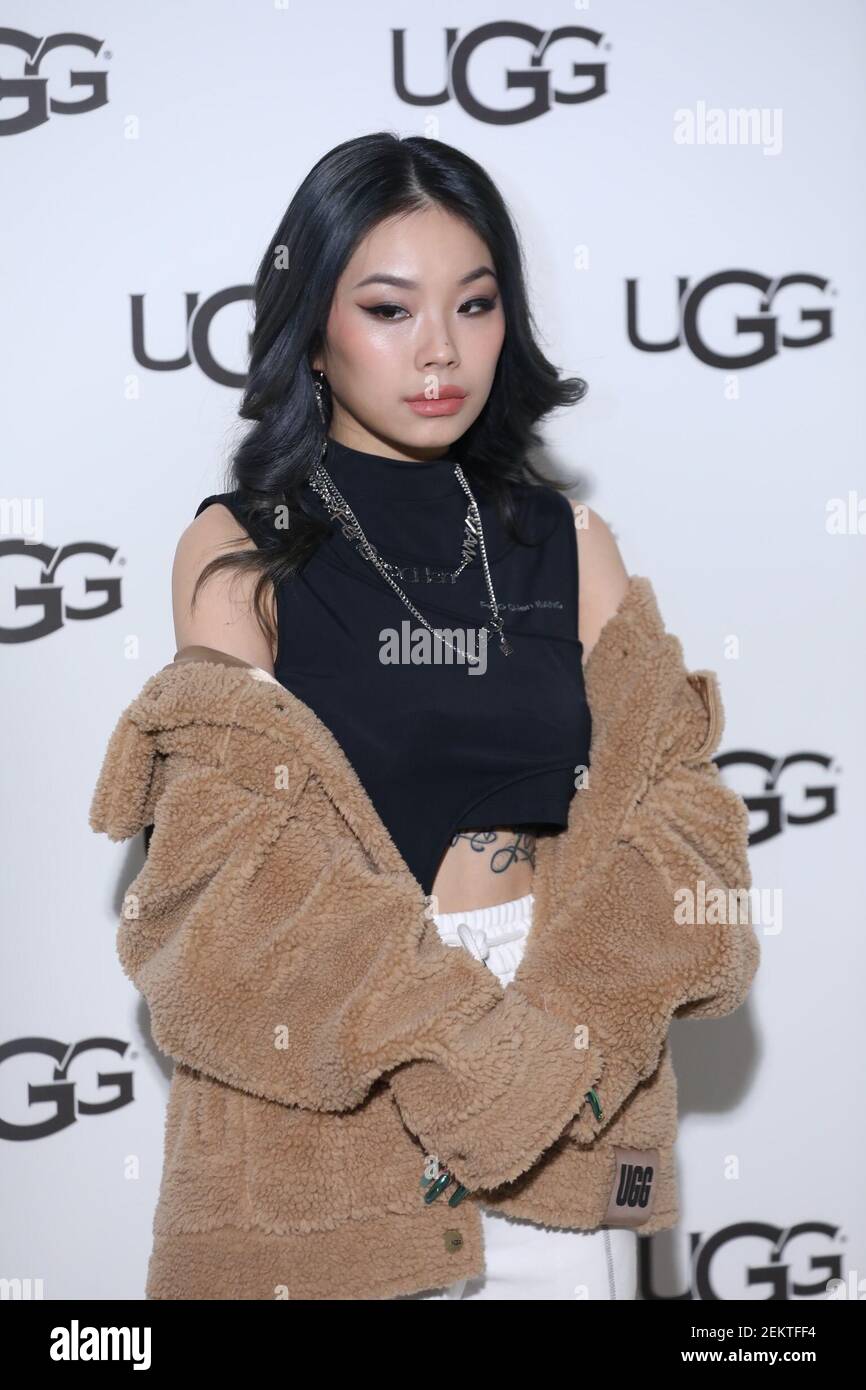 Chinese rapper and singer Vinida attends UGG commercial event in ...