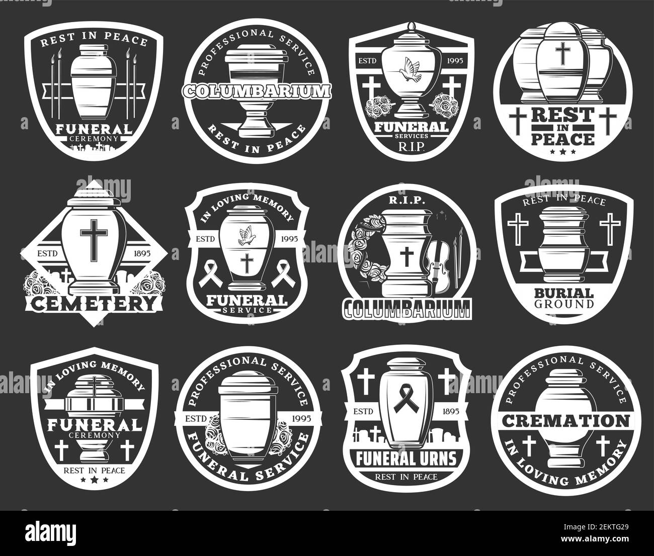 Sign for cremation ground Stock Vector Images - Alamy