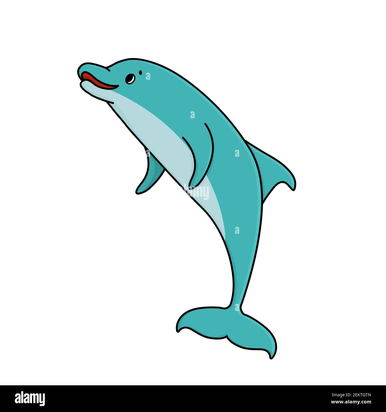 Funny Dolphin Cartoon