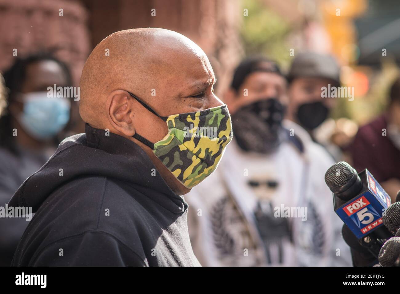 Homeless activists hold a press conference after learning that ...