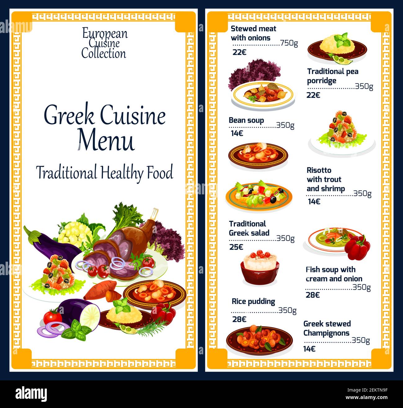 Pea salad feta Stock Vector Images - Alamy