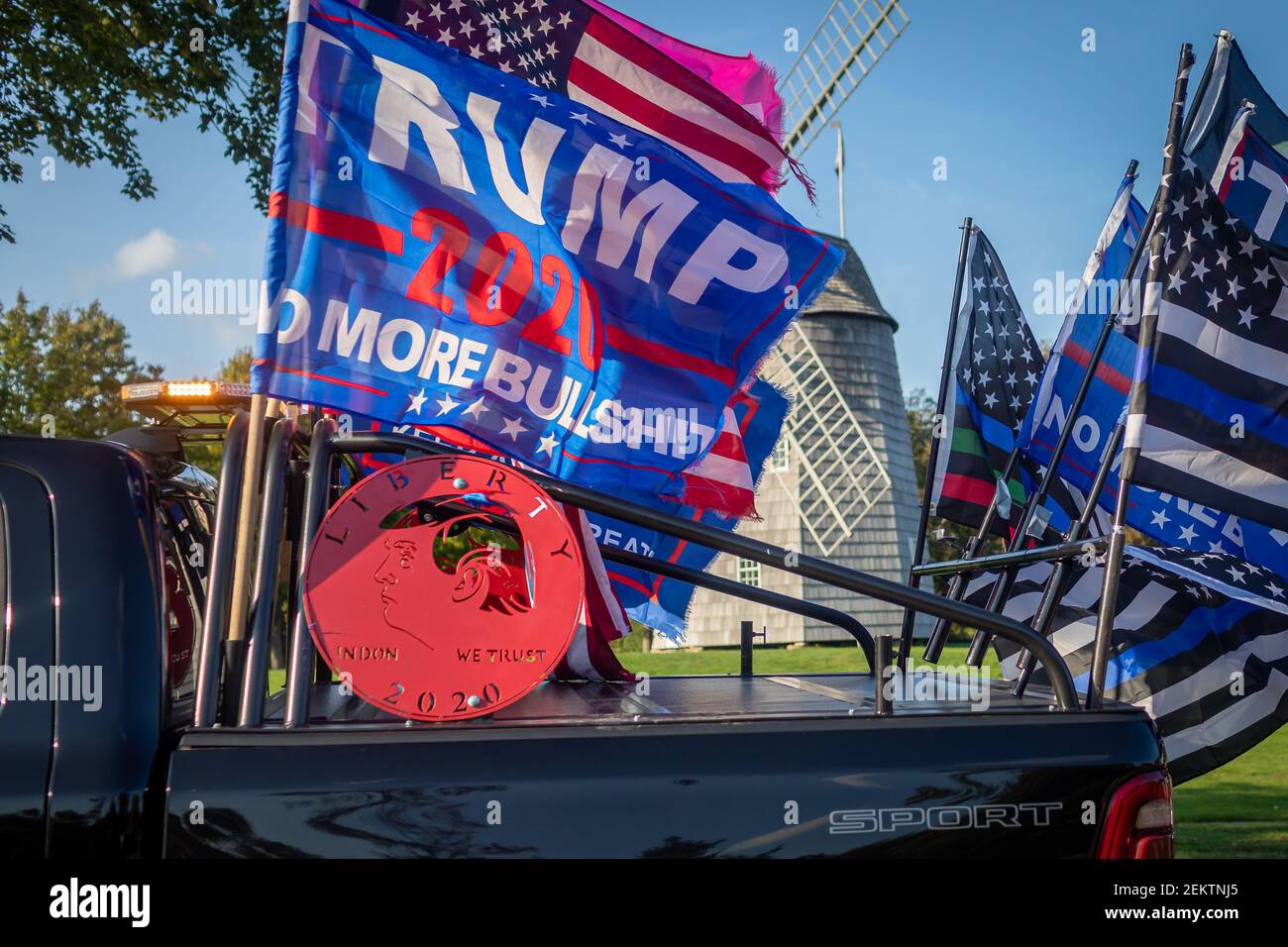 Flags, signage, and various political products reveal America's ...
