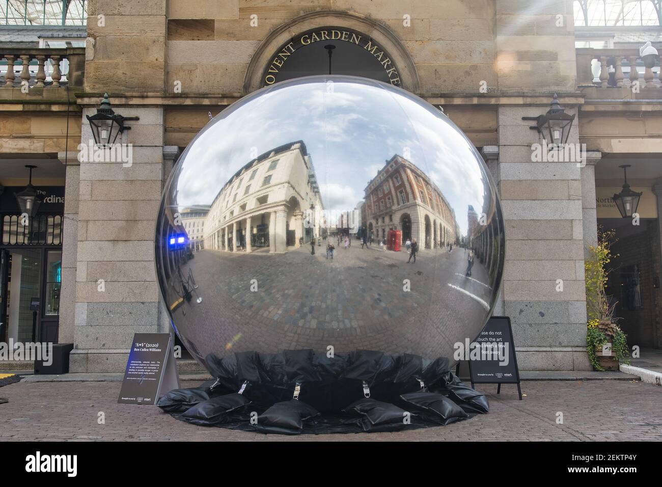 Ben Cullen Williams art installation, A=V 2020 in London's Covent ...