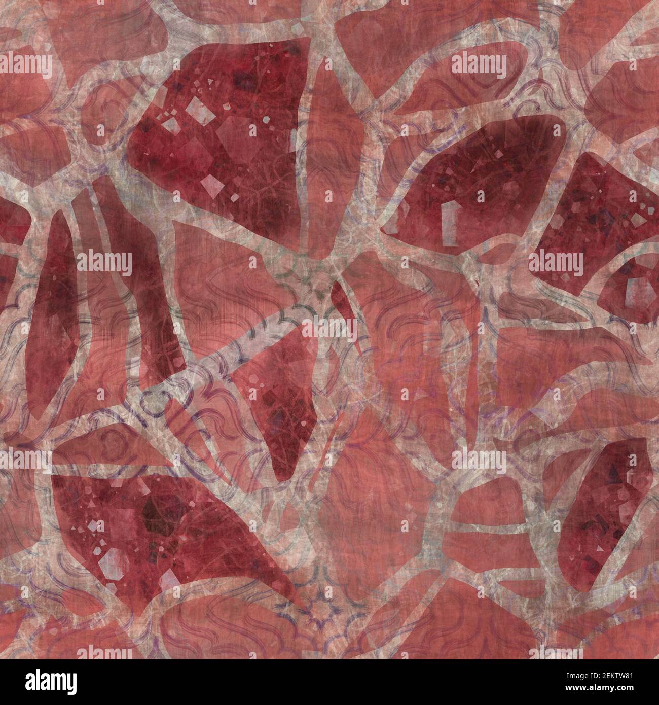 Seamless grungy tribal ethnic rug motif pattern Stock Photo - Alamy