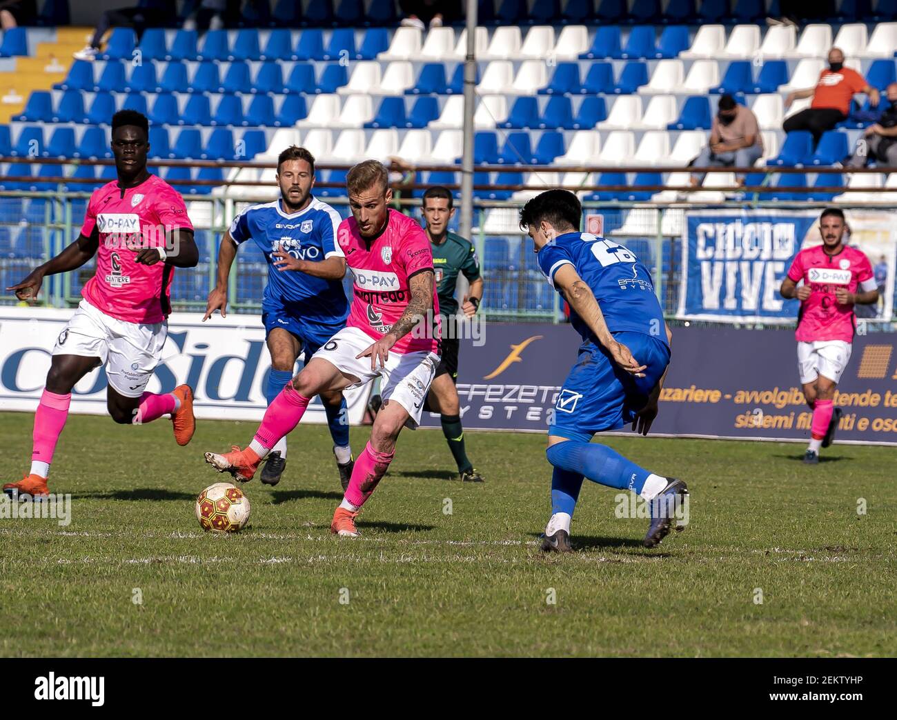 (10/21/2020) Action during the football match between Paganese Calcio ...