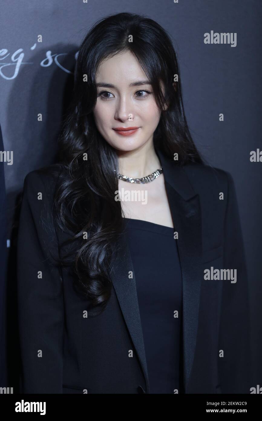Chinese actress and singer Yang Mi attends a fashion activity in ...