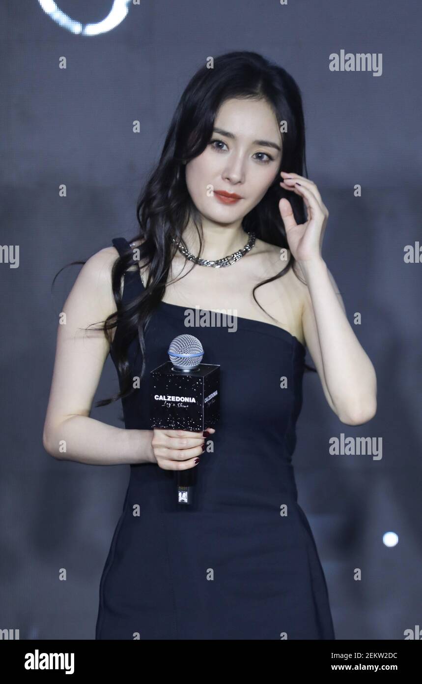 Chinese actress and singer Yang Mi attends a fashion activity in ...