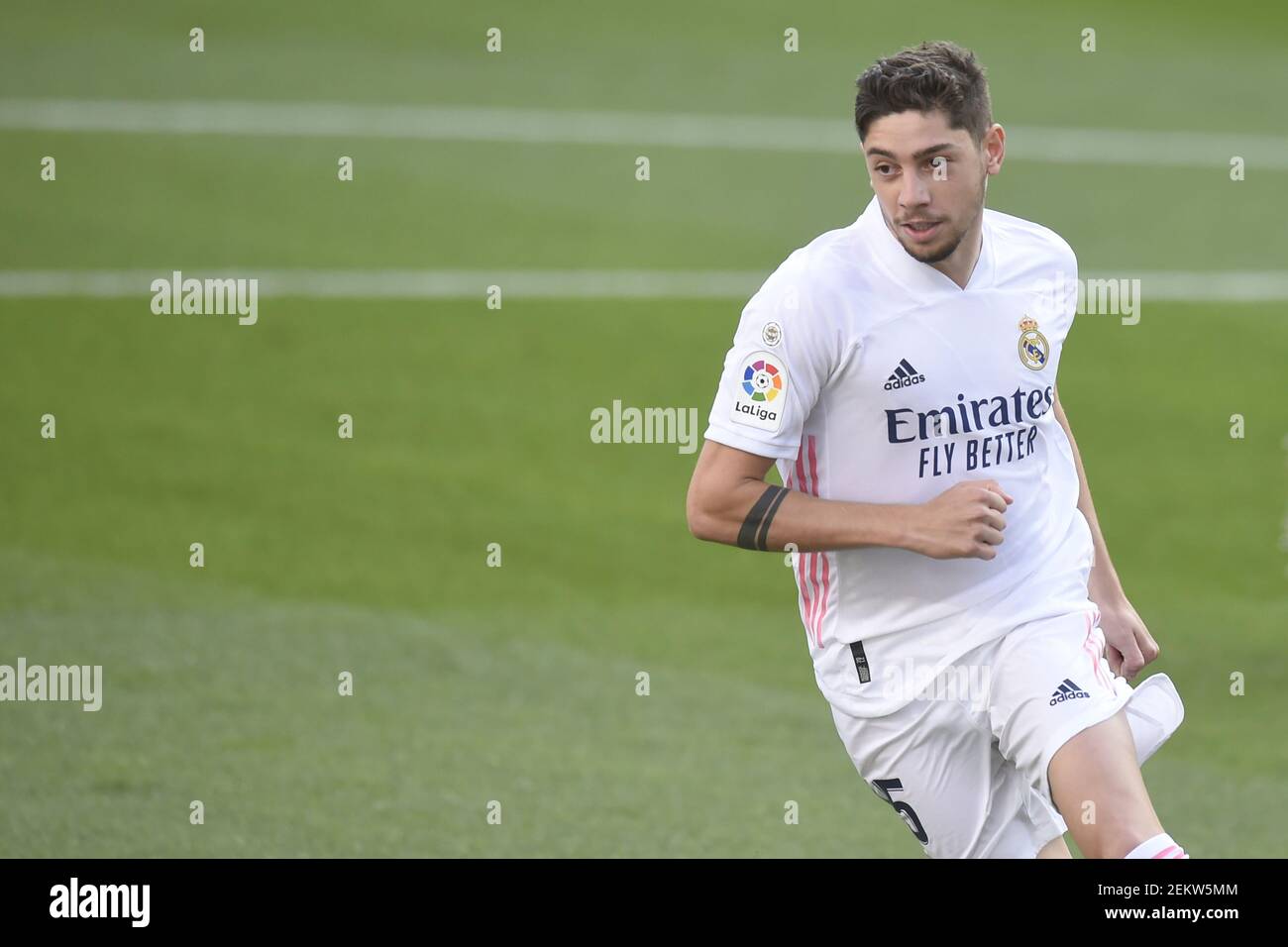 Fede Valverde of Real Madrid CF celebrates his goal during the La Liga ...