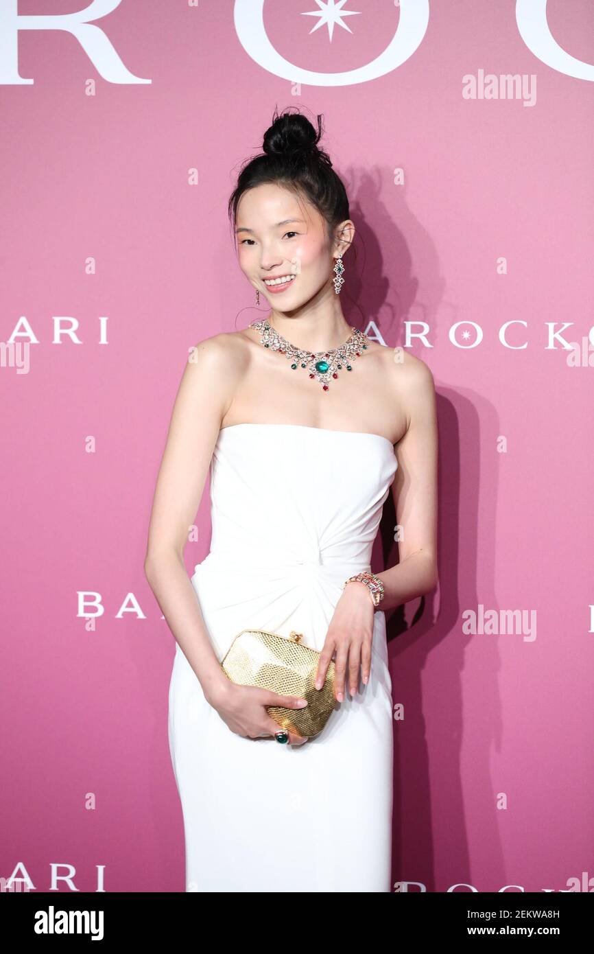 Chinese model Xiaowen Ju attends the Bulgari red carpet event in ...