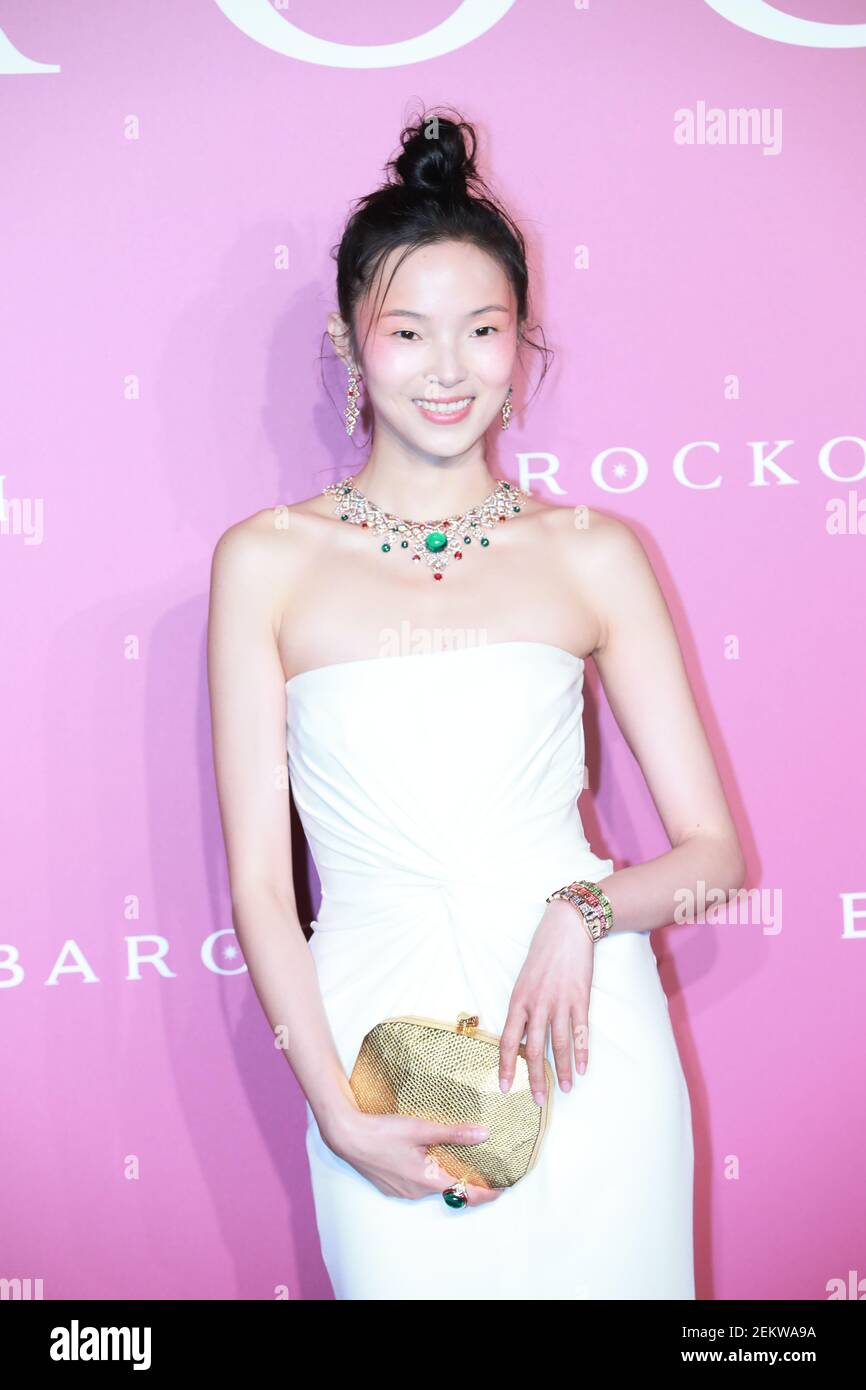 Chinese model Xiaowen Ju attends the Bulgari red carpet event in ...