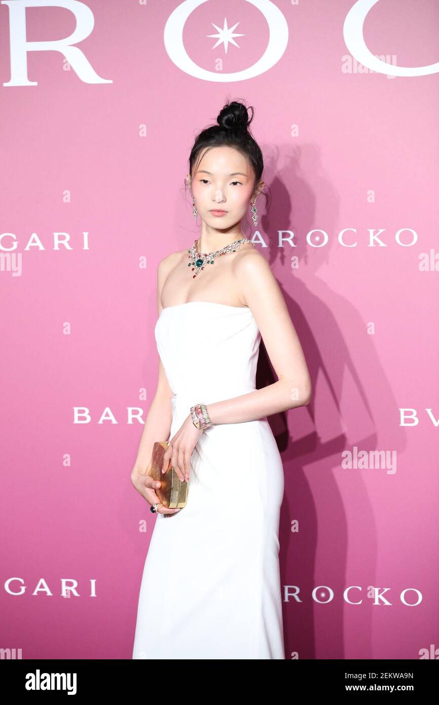 Chinese model Xiaowen Ju attends the Bulgari red carpet event in ...