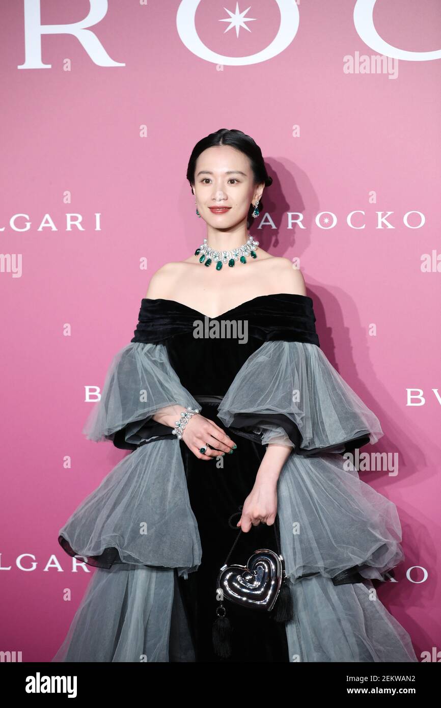 Chinese actress Li Meng attends the Bulgari red carpet event in ...