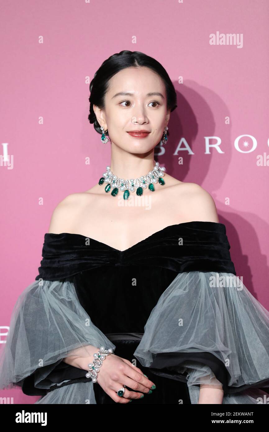 Chinese actress Li Meng attends the Bulgari red carpet event in ...