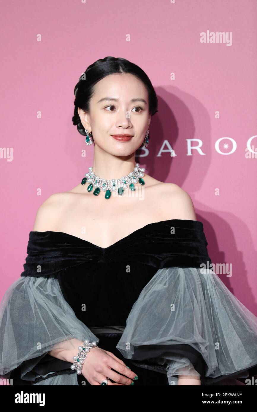 Chinese actress Li Meng attends the Bulgari red carpet event in ...