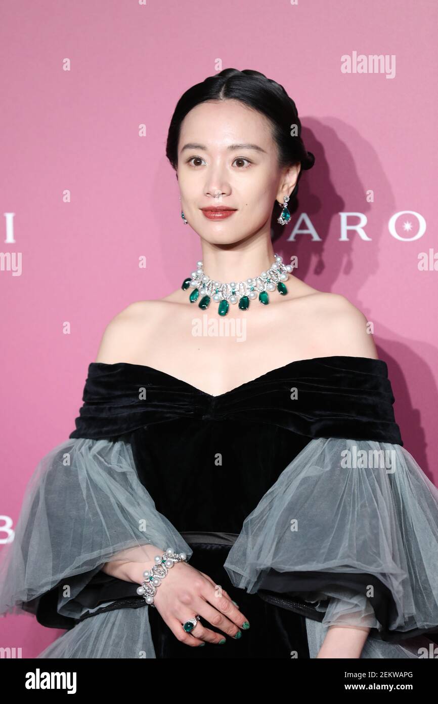 Chinese actress Li Meng attends the Bulgari red carpet event in ...