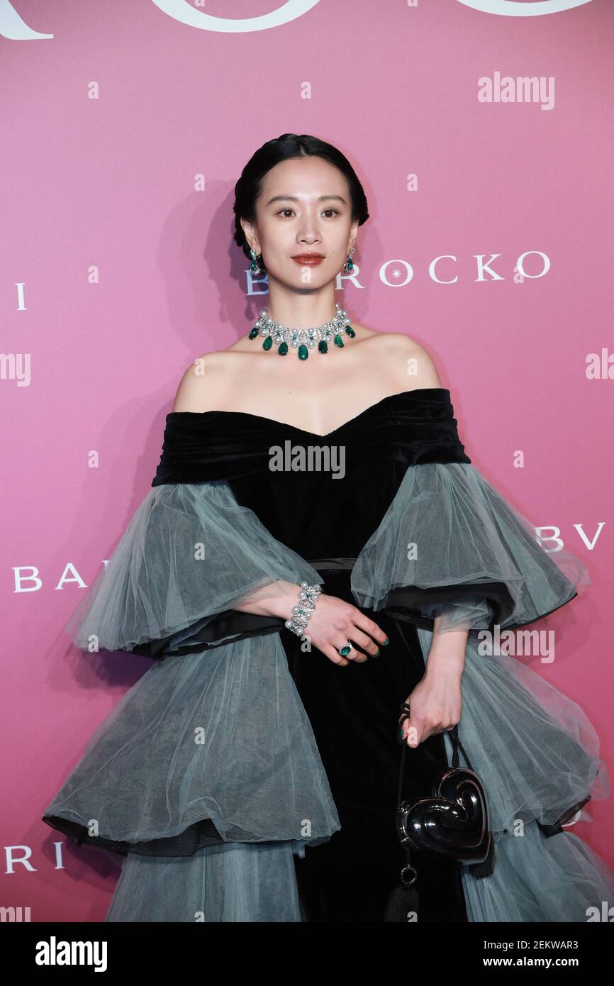 Chinese actress Li Meng attends the Bulgari red carpet event in ...