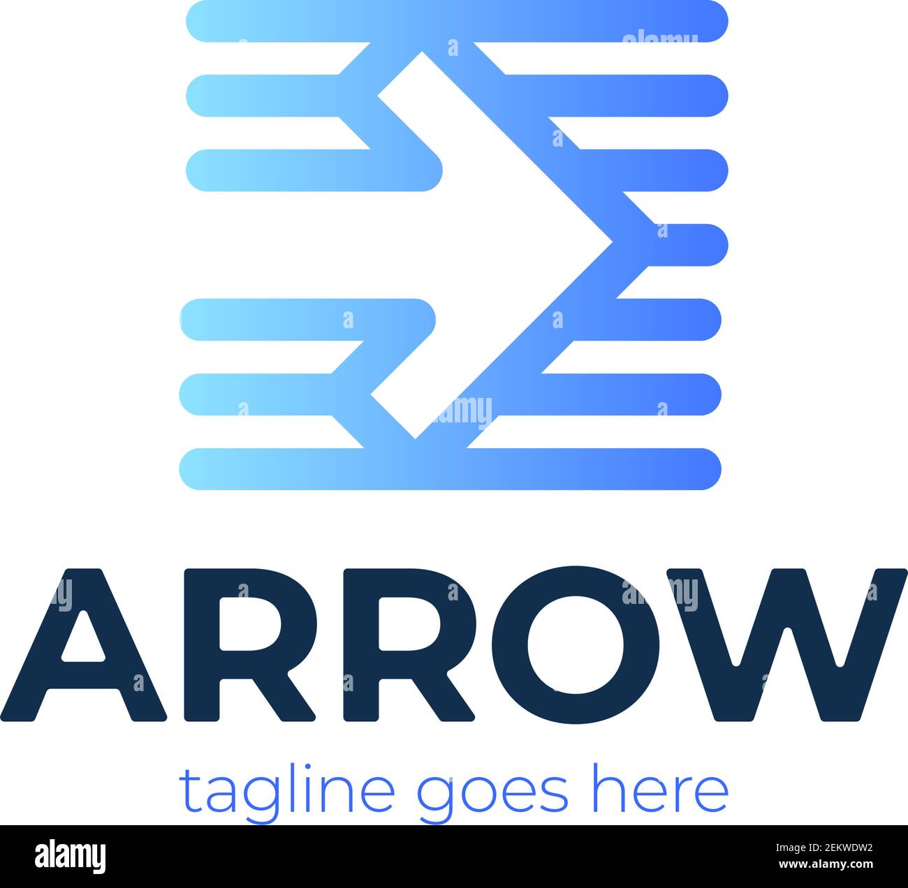 Transport logistic logo of express arrow moving forward for courier ...