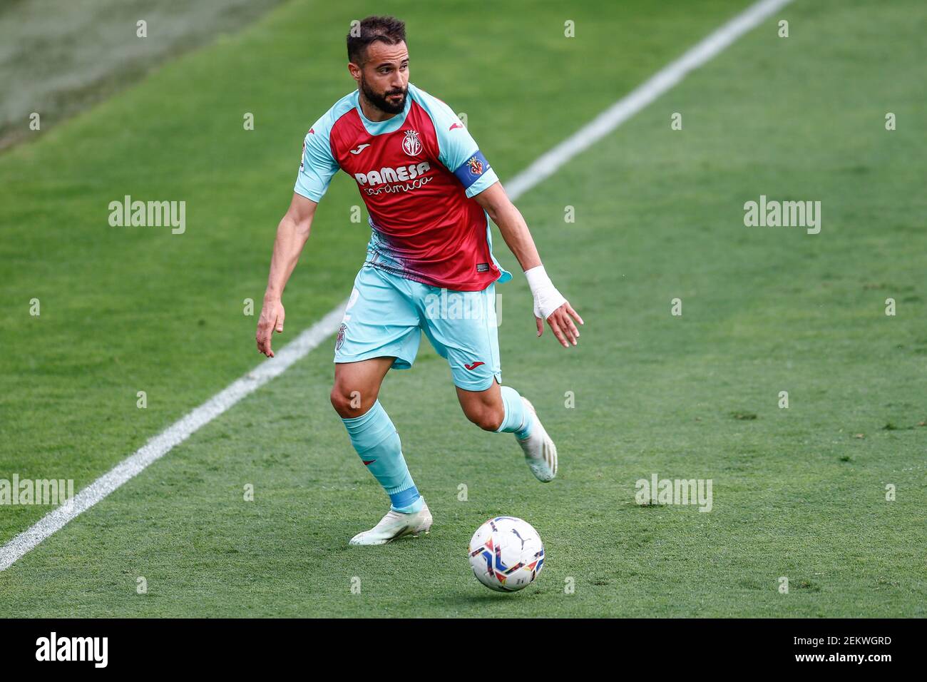 Mario Gaspar of Villarreal CF during the La Liga match between Cadiz CF ...