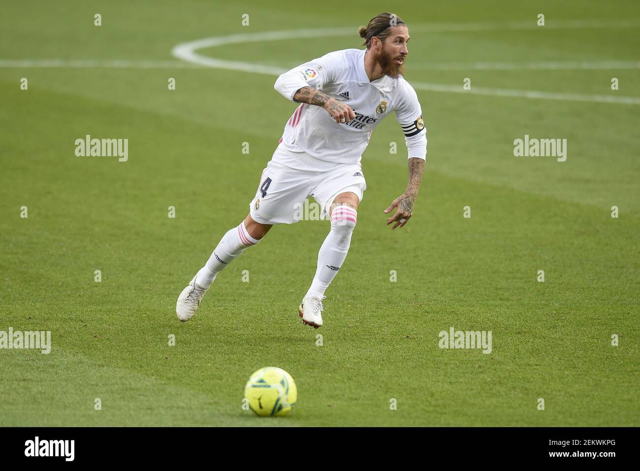 Sergio Ramos of Real Madrid during the La Liga match between FC ...