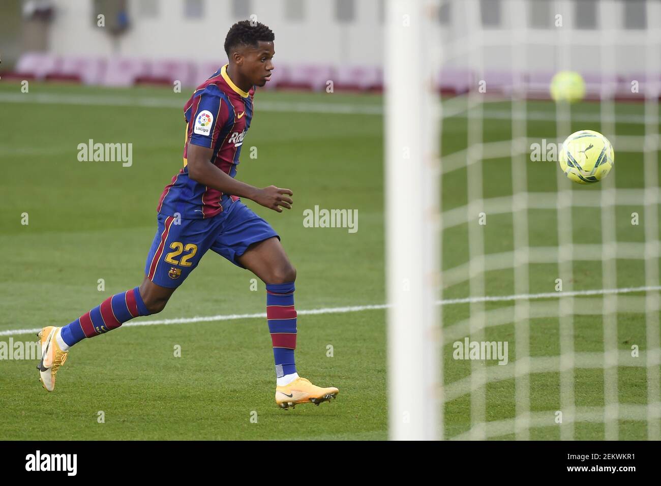 Ansu Fati of FC Barcelona during the La Liga match between FC Barcelona ...