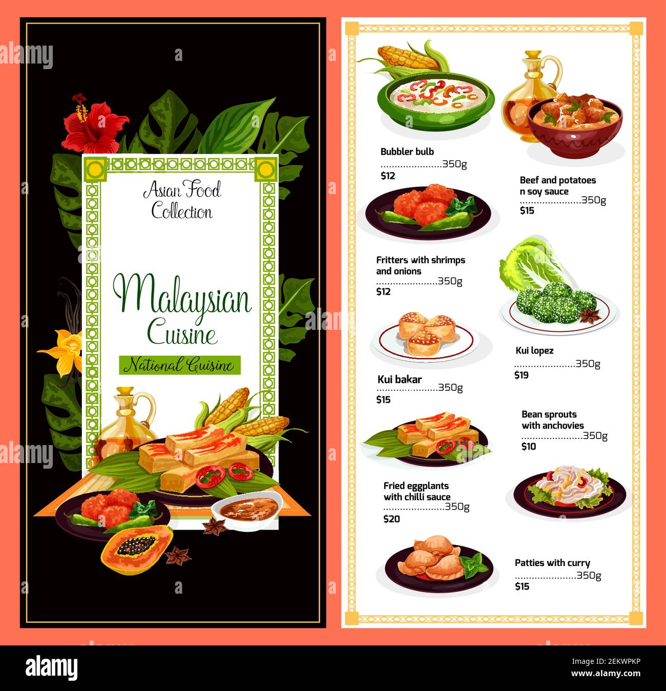 Malaysian cuisine restaurant menu, traditional Malaysia food dishes ...