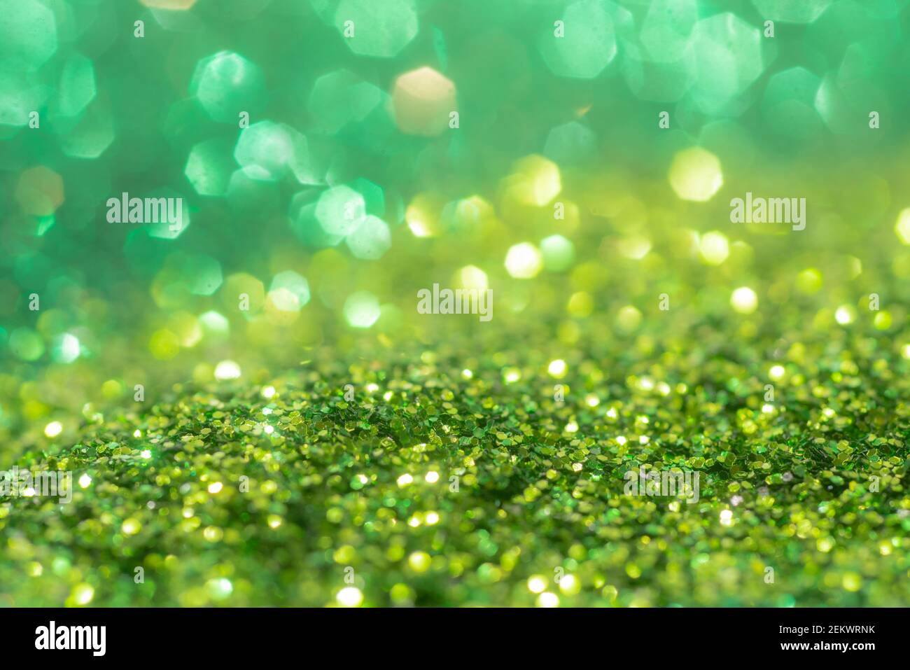 Spring sparkle background. Green colorful sparkles. Abstract ...
