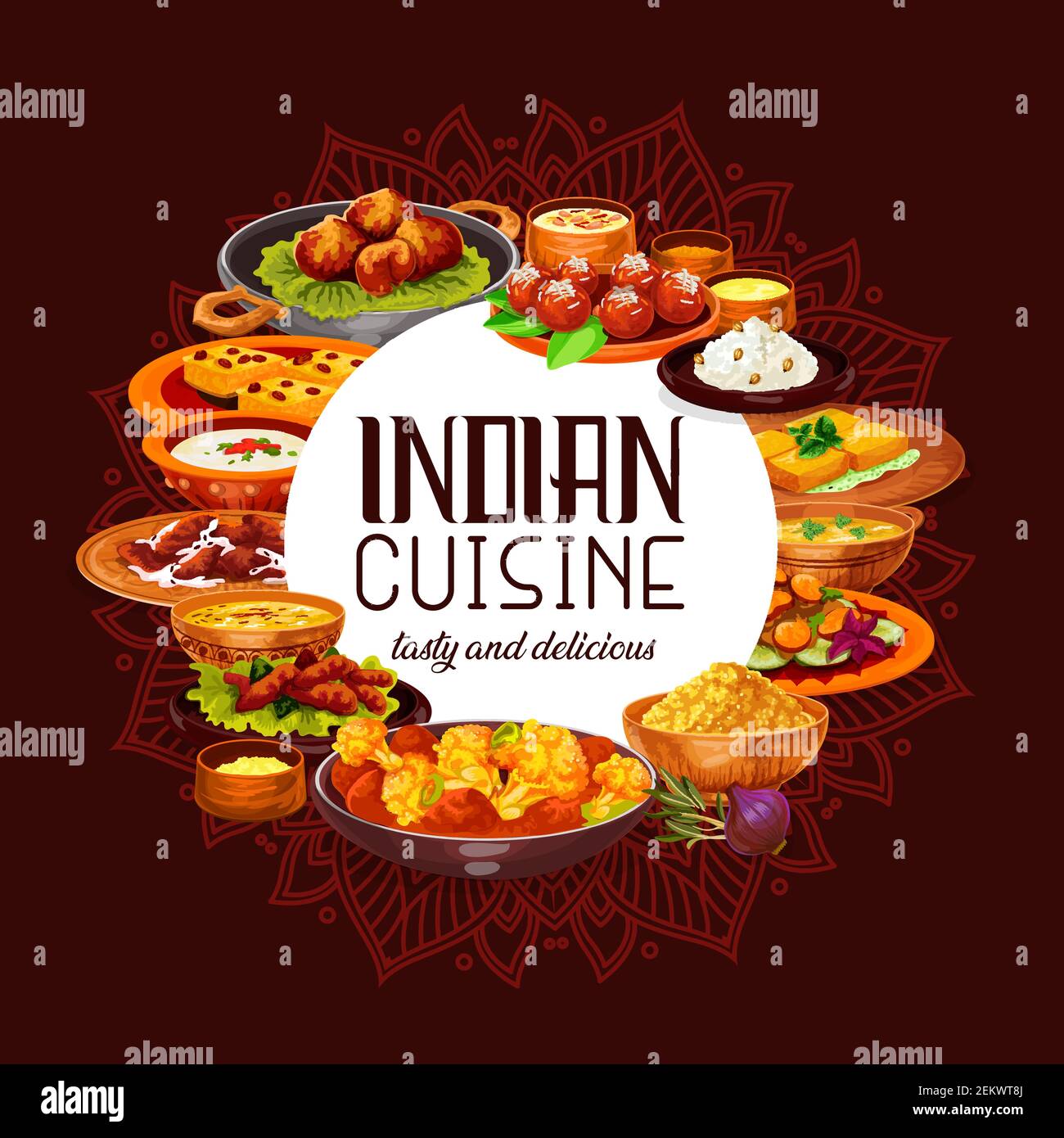 Prawn bhuna curry Stock Vector Images - Alamy