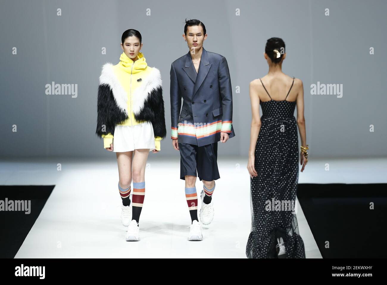 The Dejin fashion show was held at 751DÂ¡Â¤PARK in Beijing, China on ...