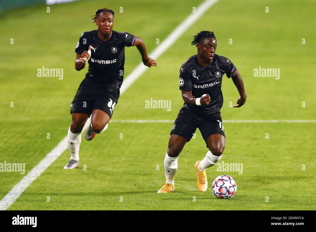 Jeremy Doku of Rennes during the Champions League match, Group E ...