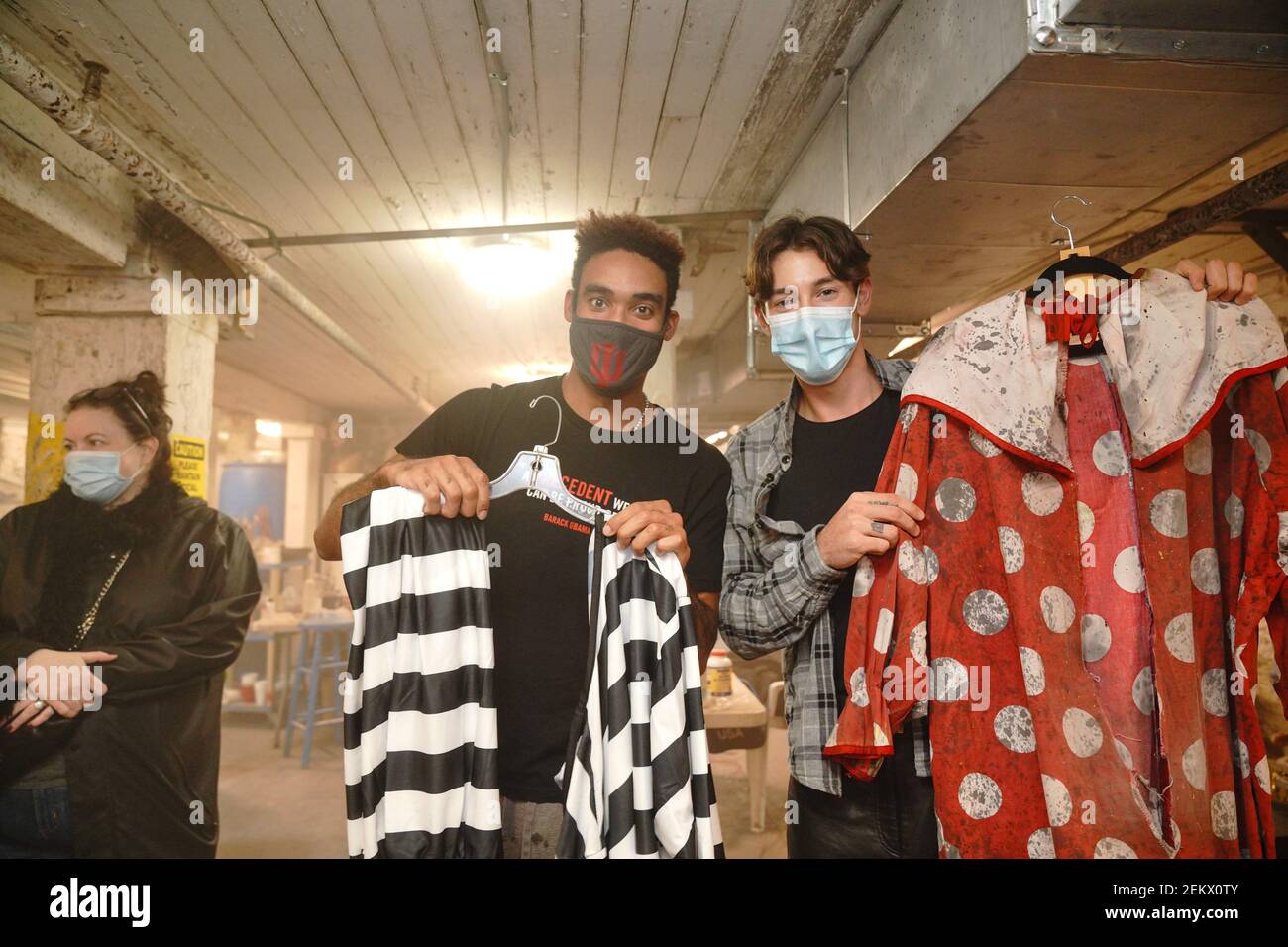 Joshua â€œZekeâ€ Thomas and Colt Walker pose for pictures at Blood ...