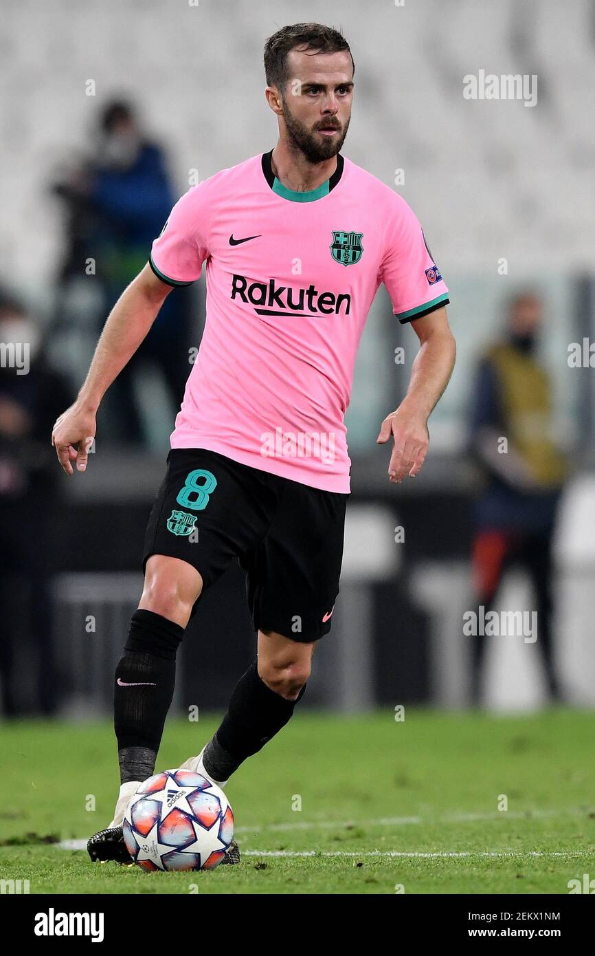 Miralem Pjanic of Barcelona in action during the Champions League Group ...
