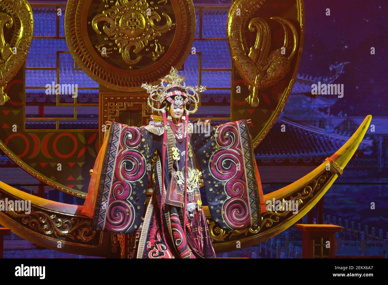 GUIYANG, CHINA - OCTOBER 28, 2020 - The actors performed in the epic ...