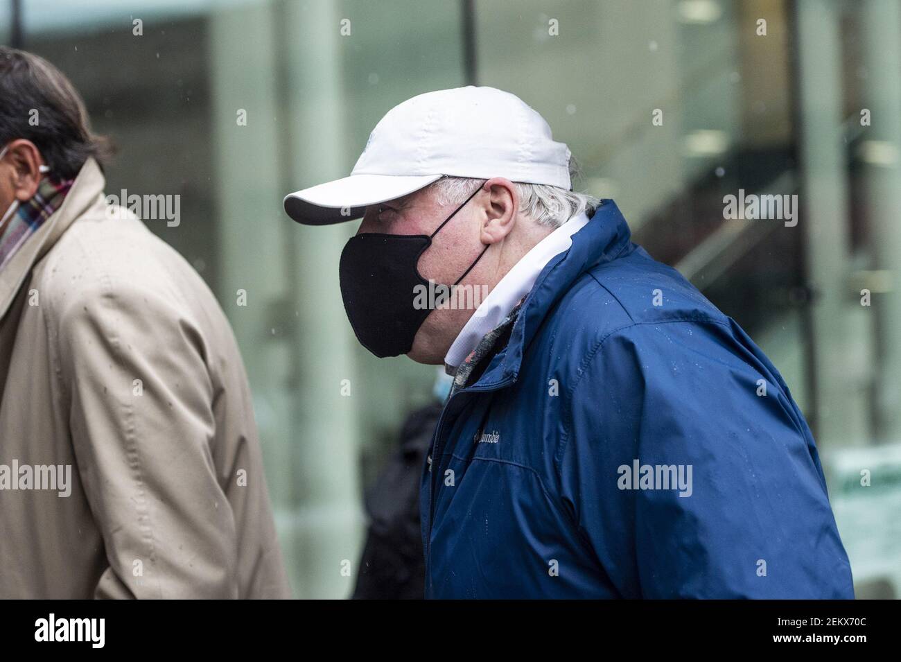 Michael Skakel arrives at Stamford Superior Court Friday, Oct. 30, 2020 ...